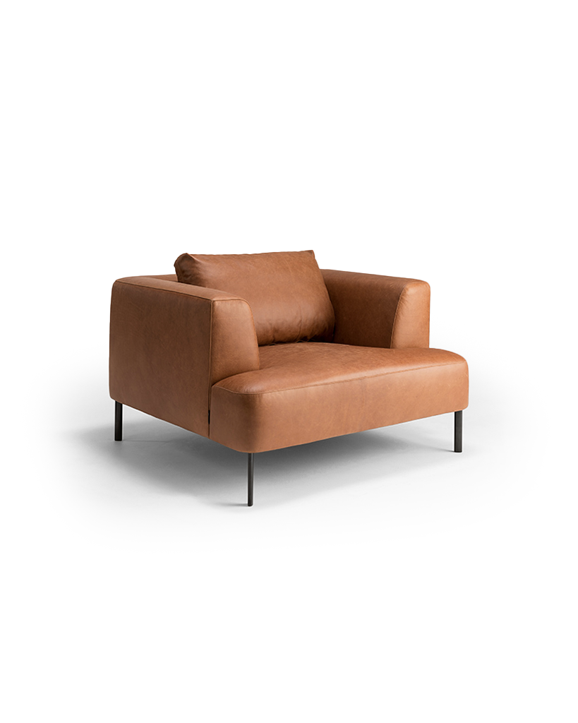 Brydie Armchair Metal Legs by Didier | Available now at ebb&flow