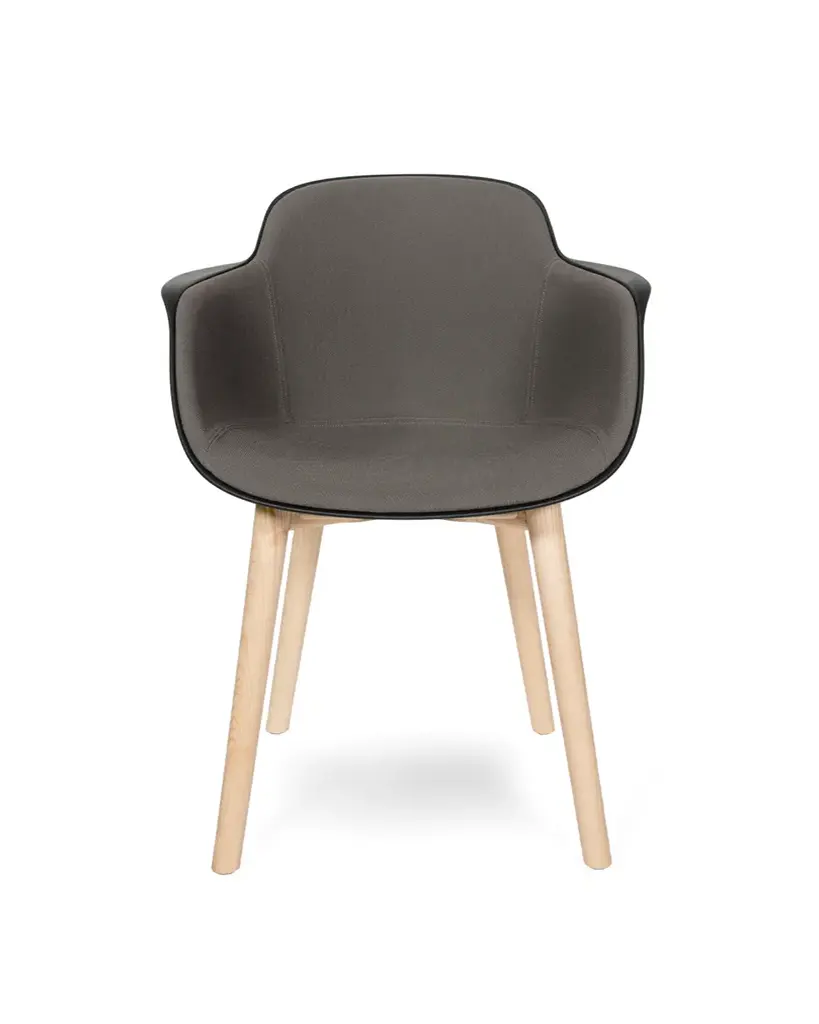 Sicla Timber Upholstered Chair by Infiniti | Available now at ebb&flow
