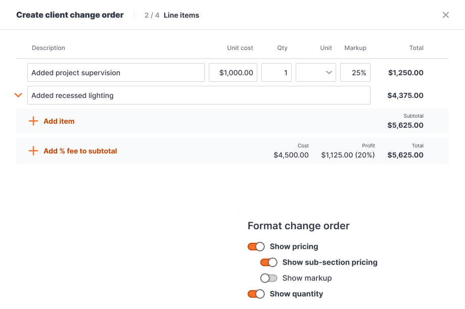 Change Order Management | Beam