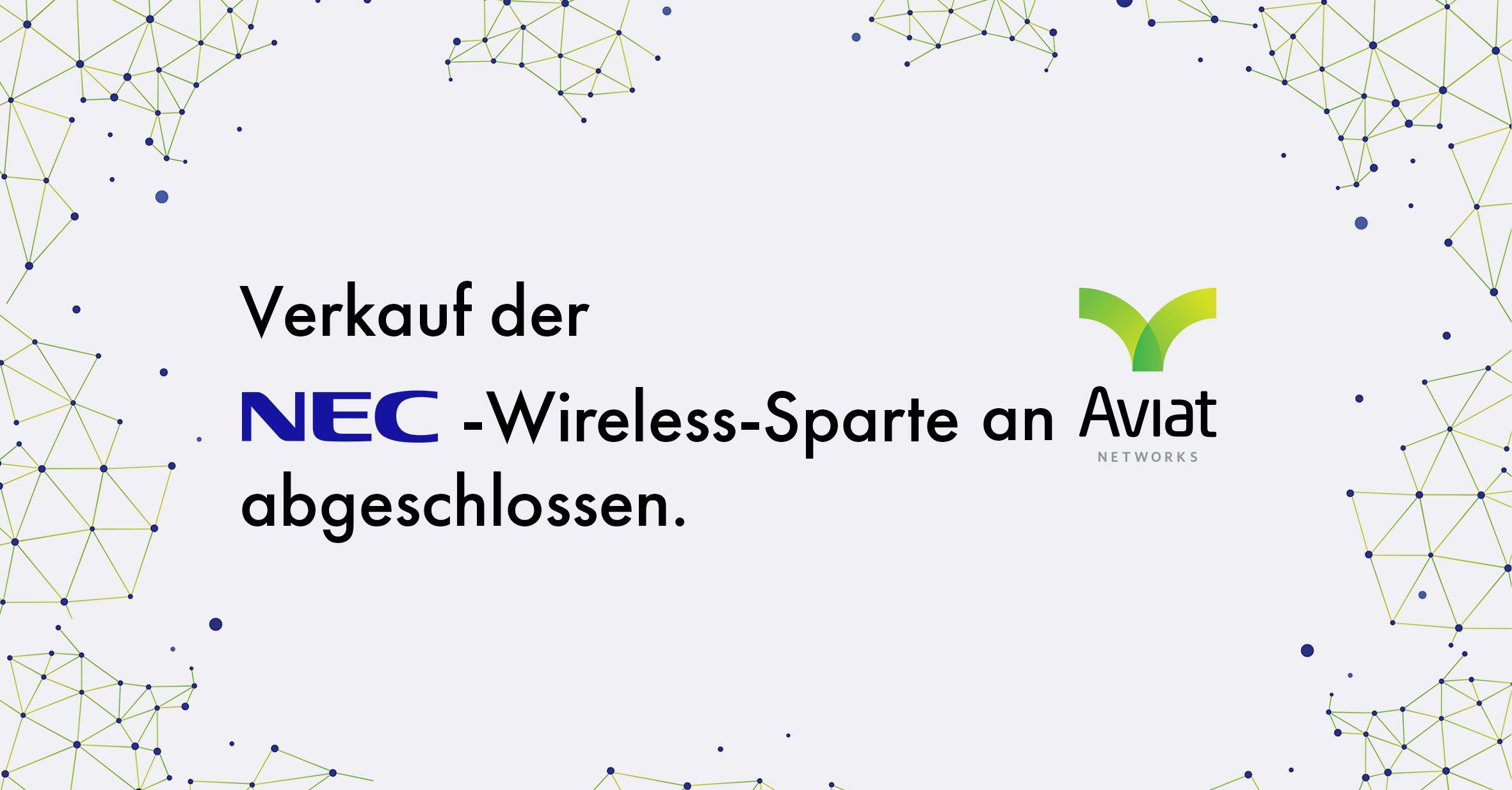 Compart IT-Solutions – Verkauf der NEC-Wireless-Sparte an AVIAT ...