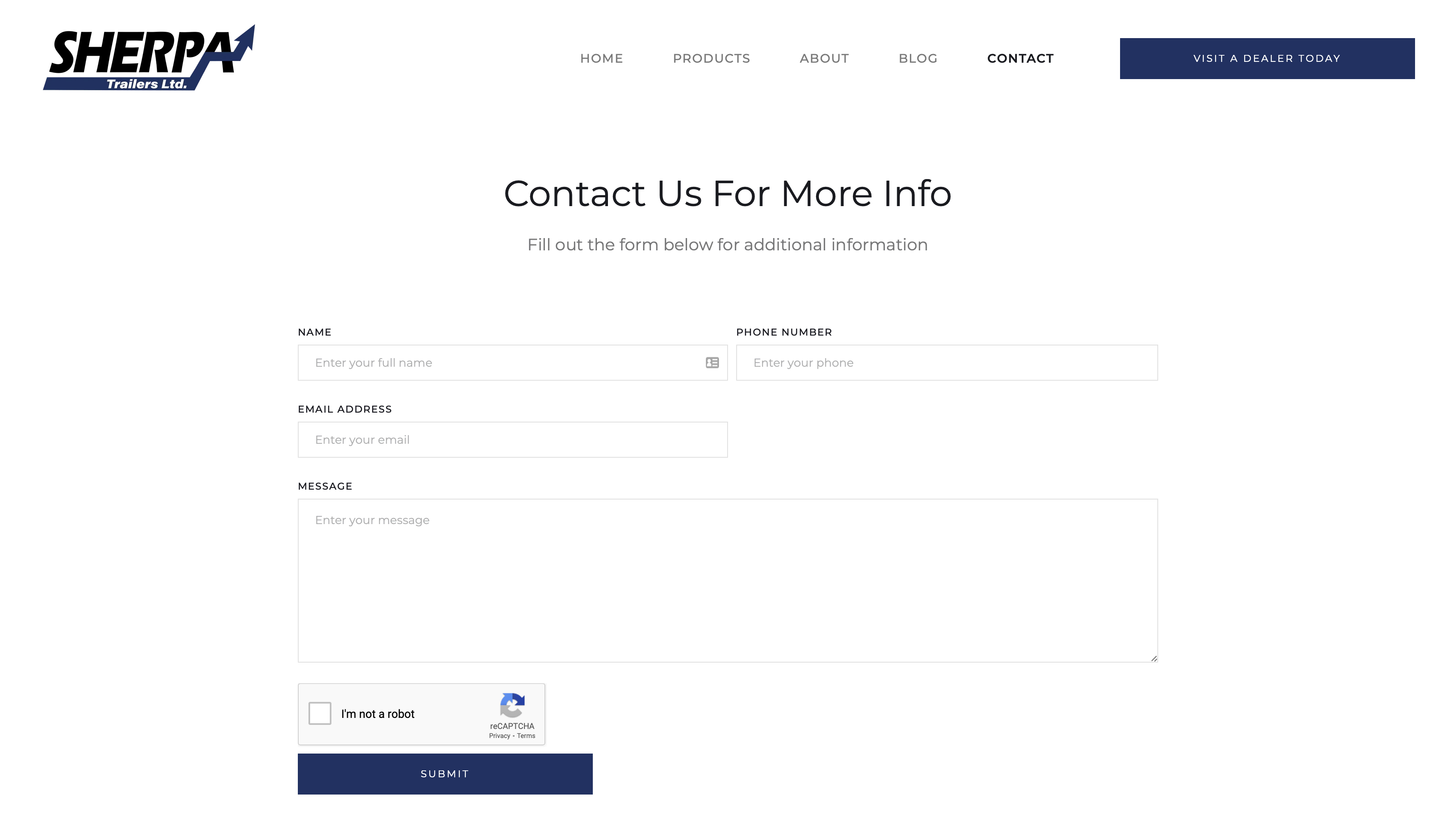 Contact Us | Sherpa Trailers Ltd - Reach Out to Us for Your Custom Trailer