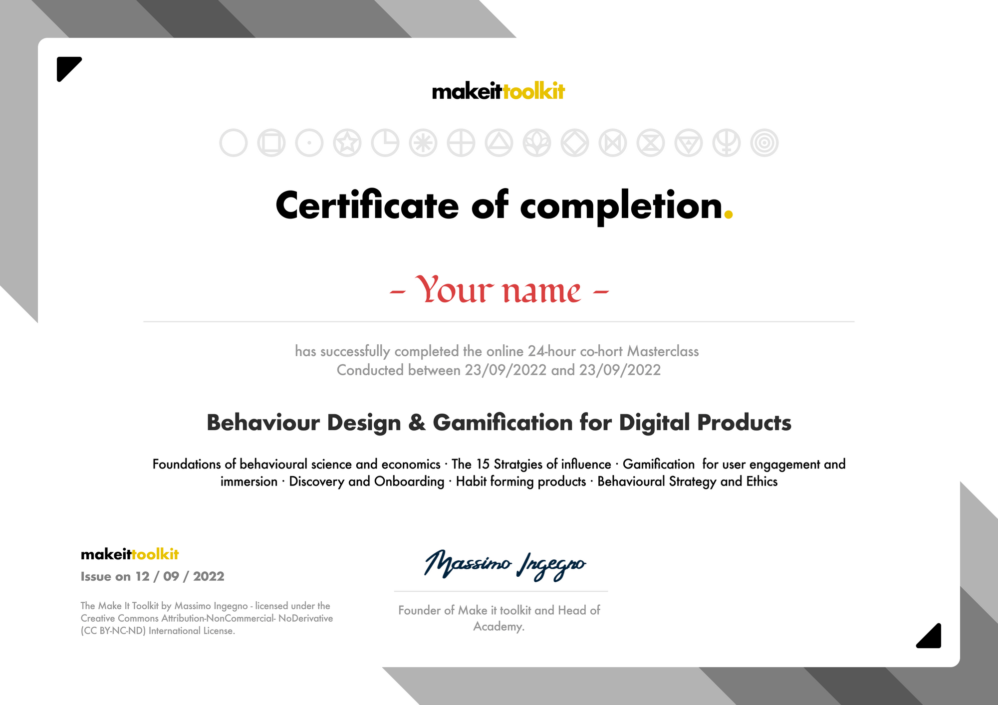 Make it Toolkit - Masterclass