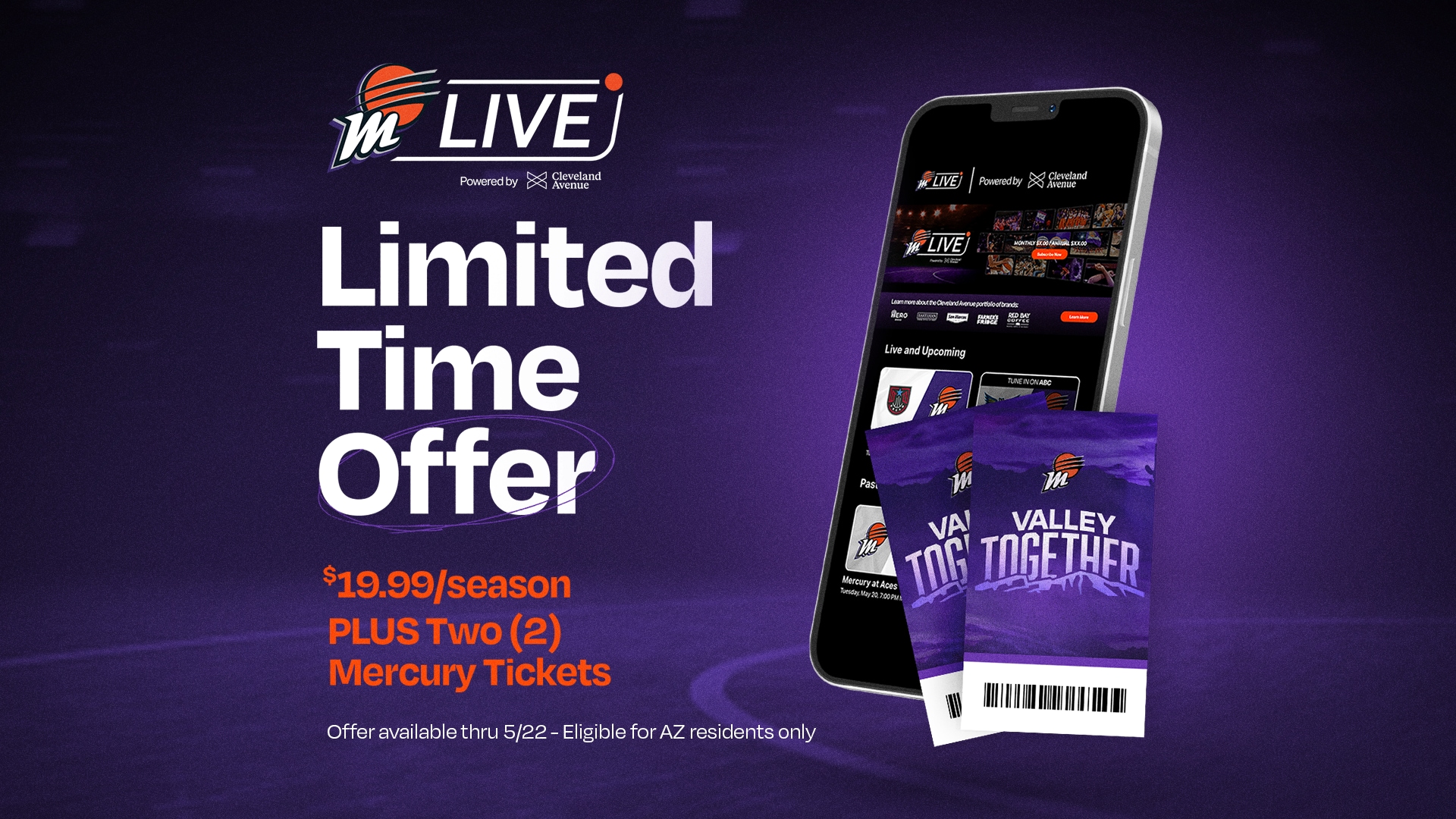 Phoenix Mercury Announce Mercury Live Subscription Packages for 2024 Season
