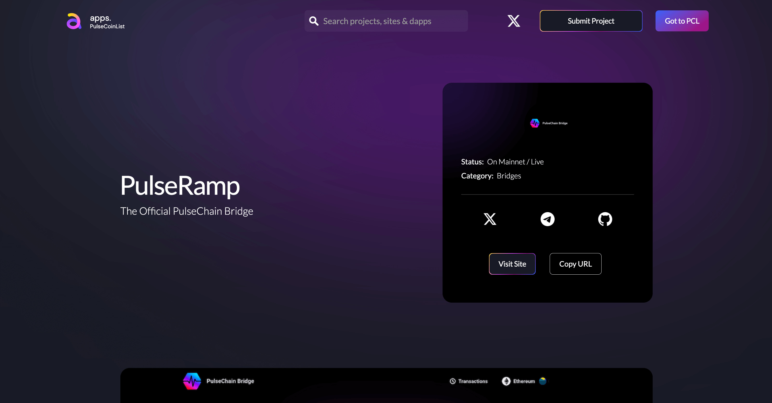 PulseRamp - The Official PulseChain Bridge