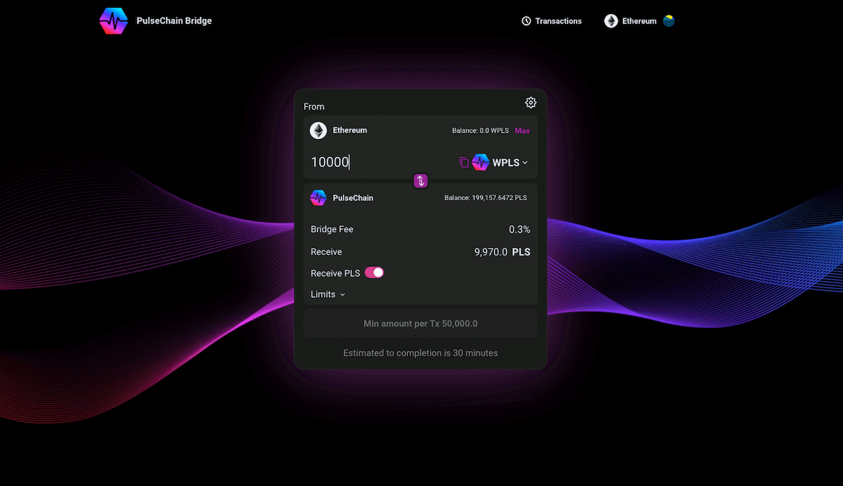 PulseRamp - The Official PulseChain Bridge