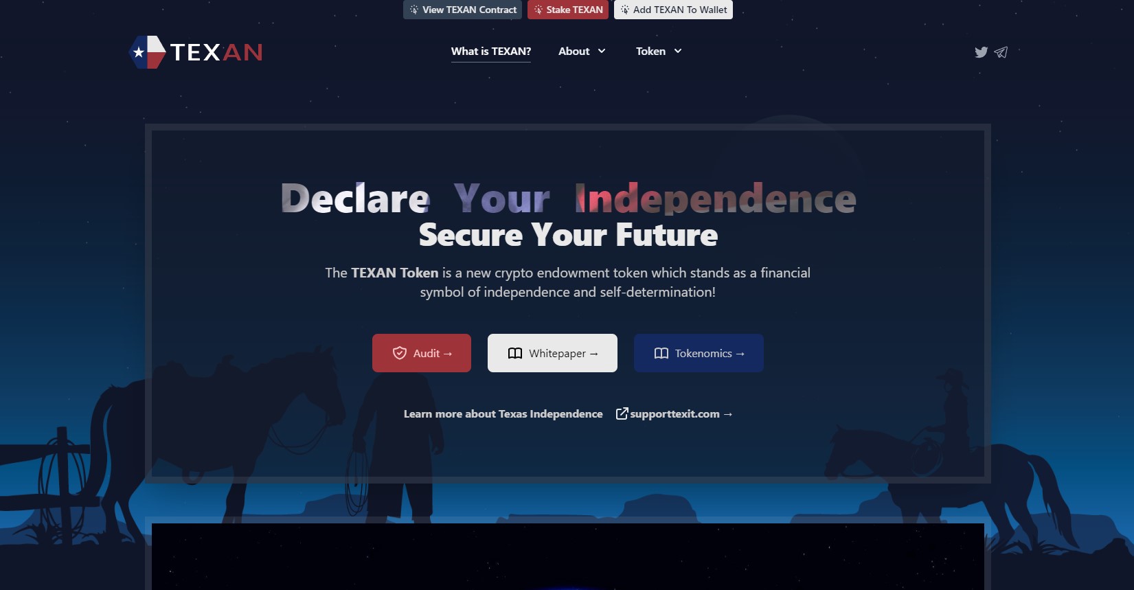 TEXAN Token - The TEXAN Token is a new crypto endowment token which ...