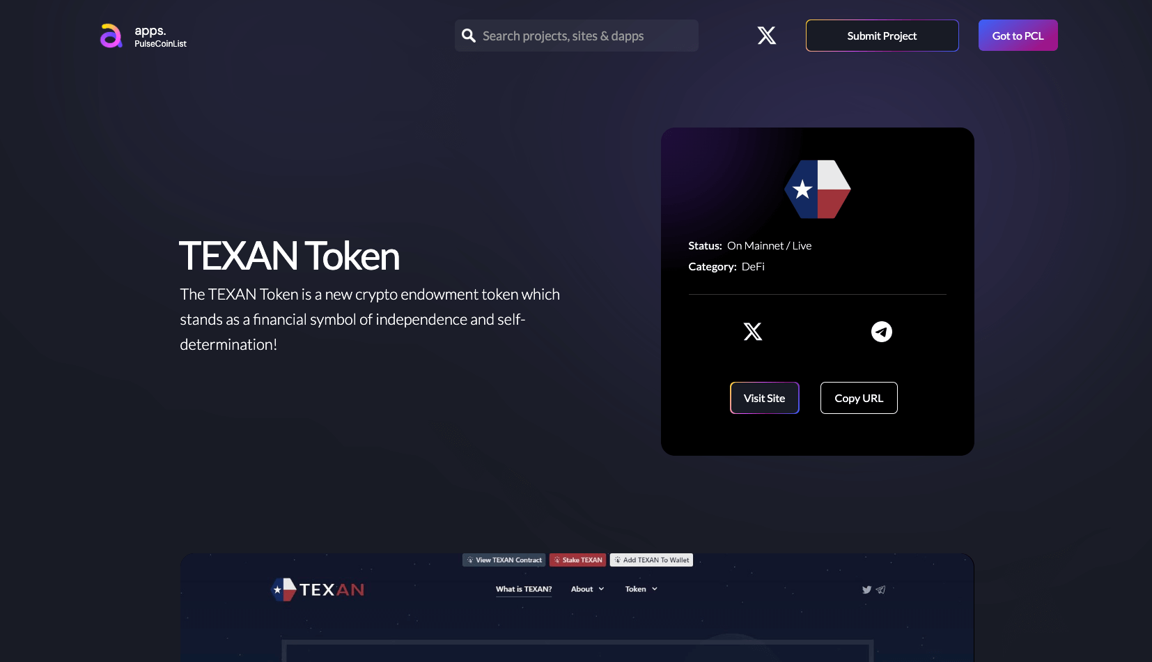 TEXAN Token - The TEXAN Token is a new crypto endowment token which ...