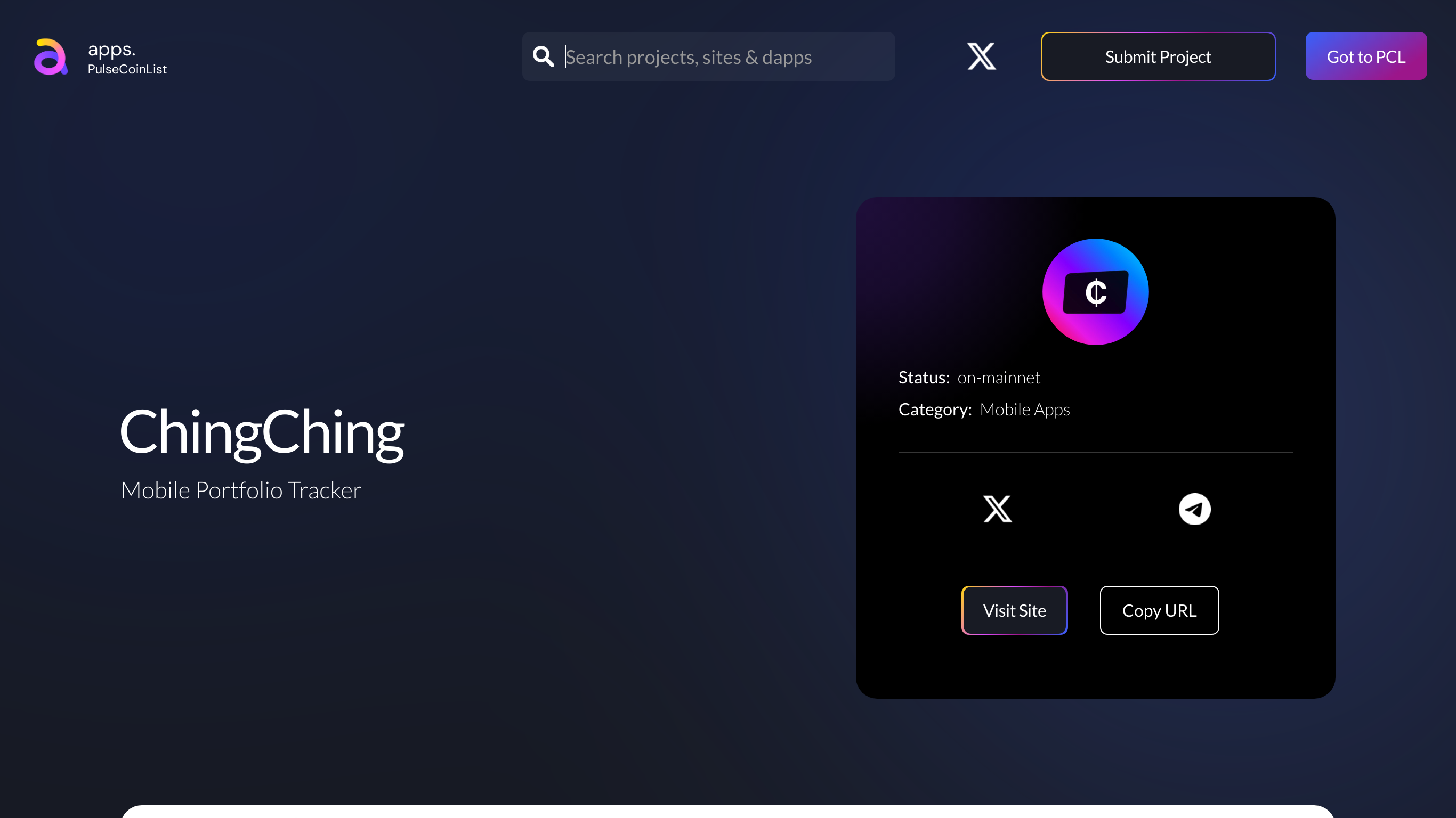 ChingChing - Mobile Portfolio Tracker