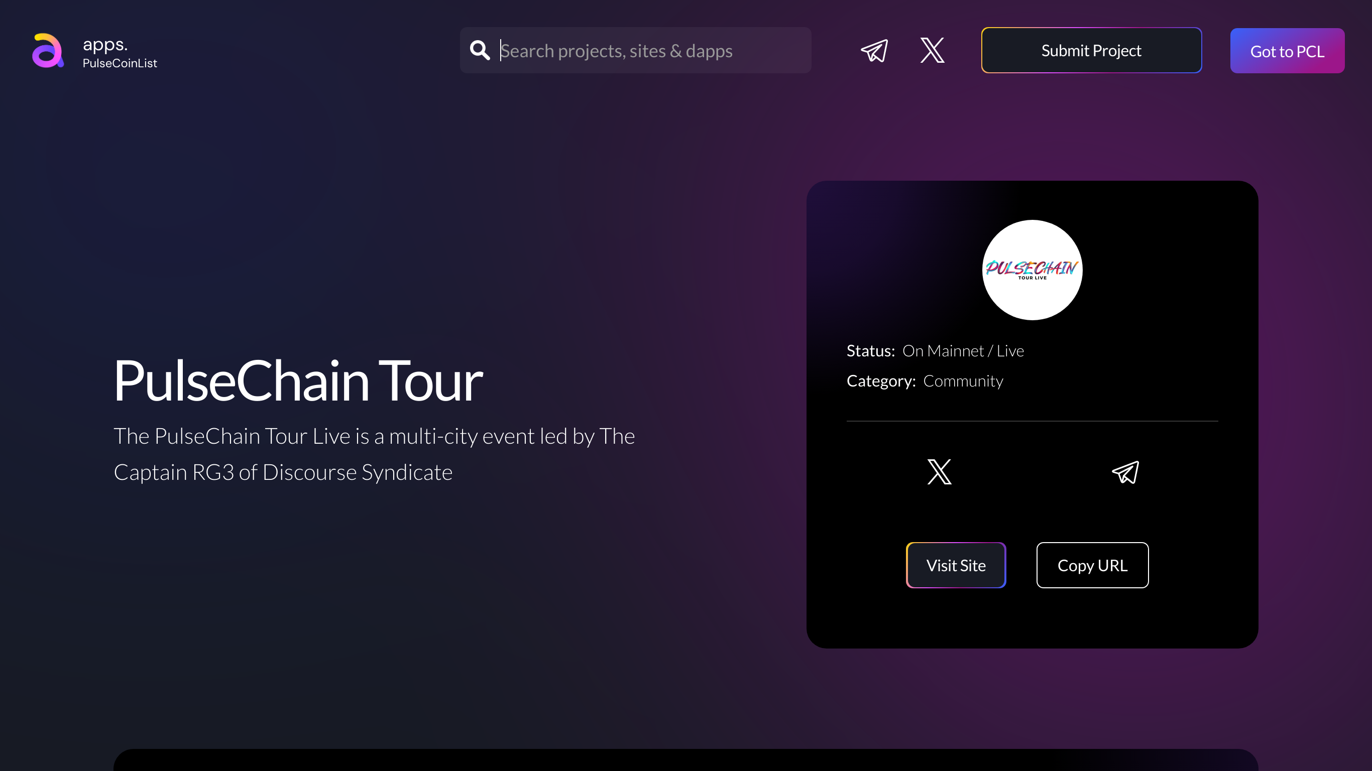 PulseChain Tour - The PulseChain Tour Live is a multi-city event led by The Captain RG3 of ...