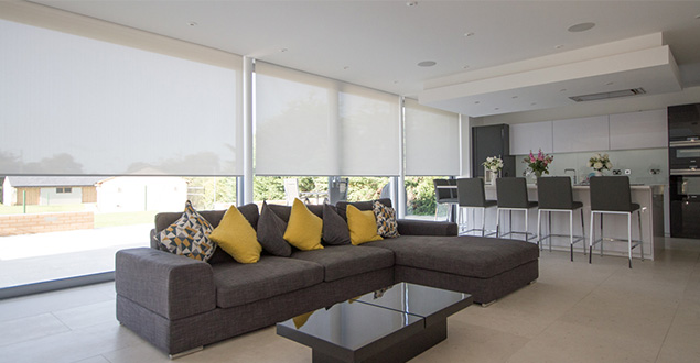 Custom Roller Blinds, Fully Automated With Blackout & Concealment ...
