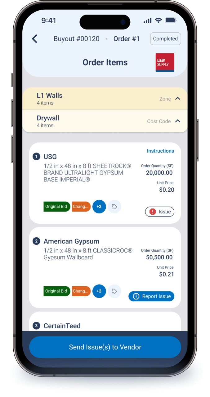Field Materials: AI platform for contractors to control and verify spending