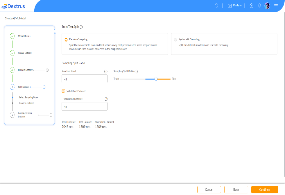 Machine Learning with DataFactory ML Studio