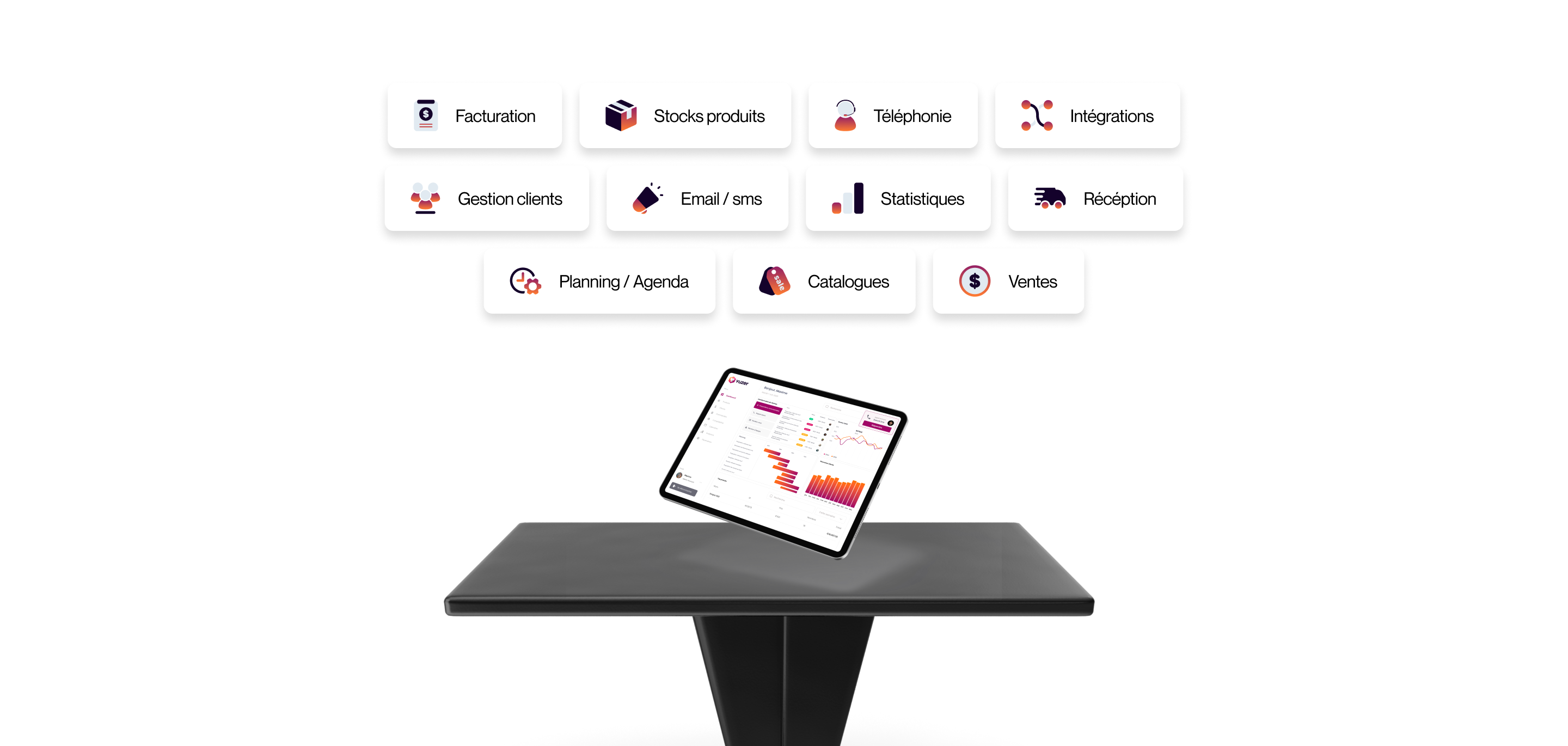 Yuzer | Gérez vos fournisseurs, revendeurs et clients au même endroit.