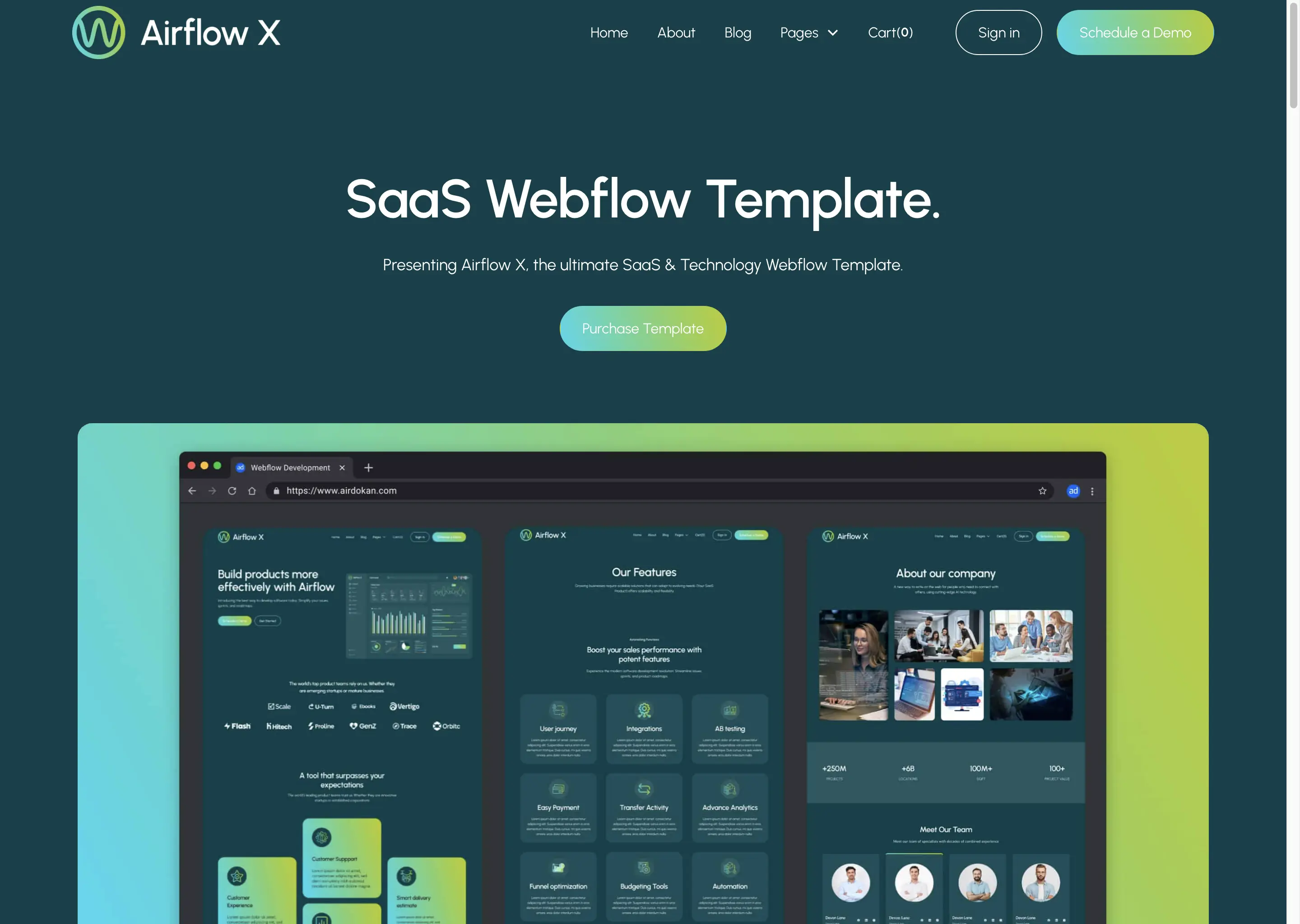 Site Webflow Airflow X | ScrapFLow