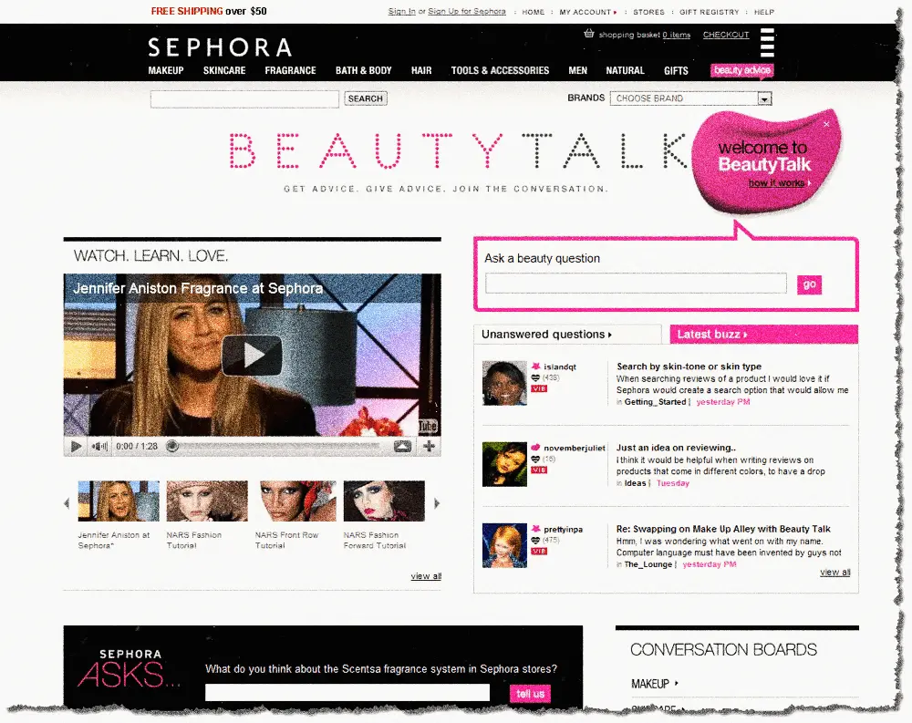 Community Growth at: Sephora - Community Inc.