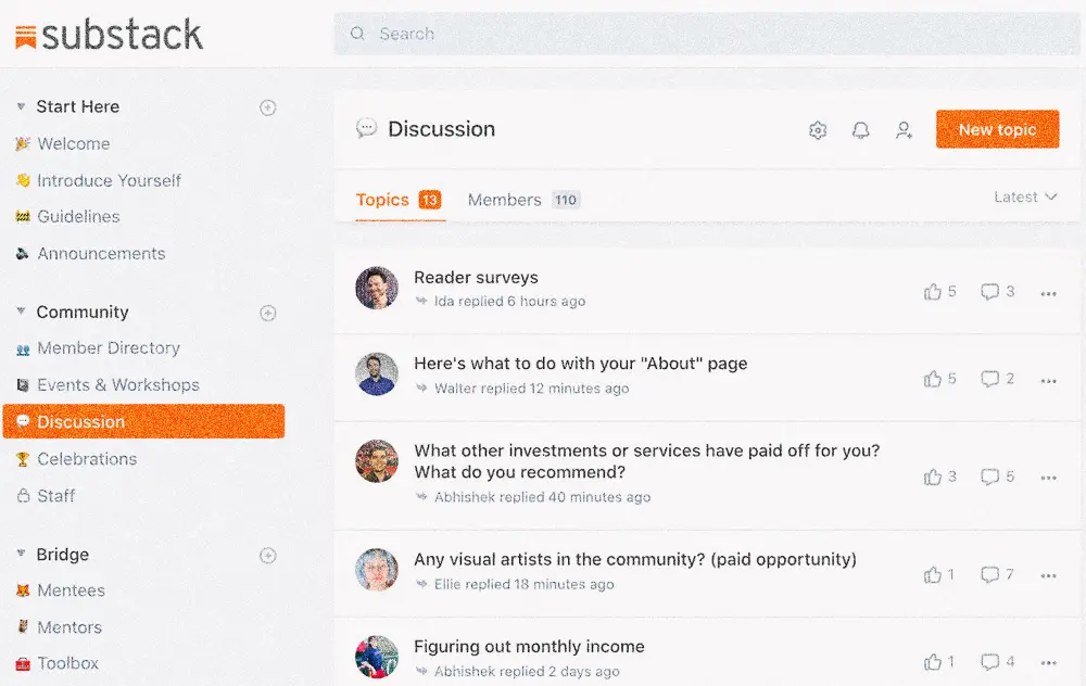 Kickstarting Community at: Substack - Community Inc.