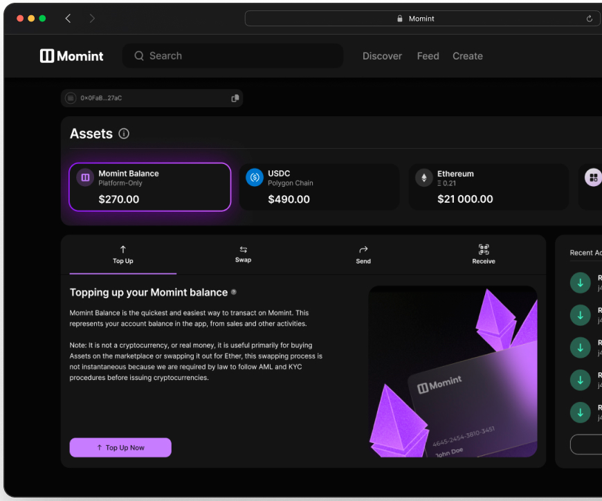 Linum Labs | Showcase | Momint