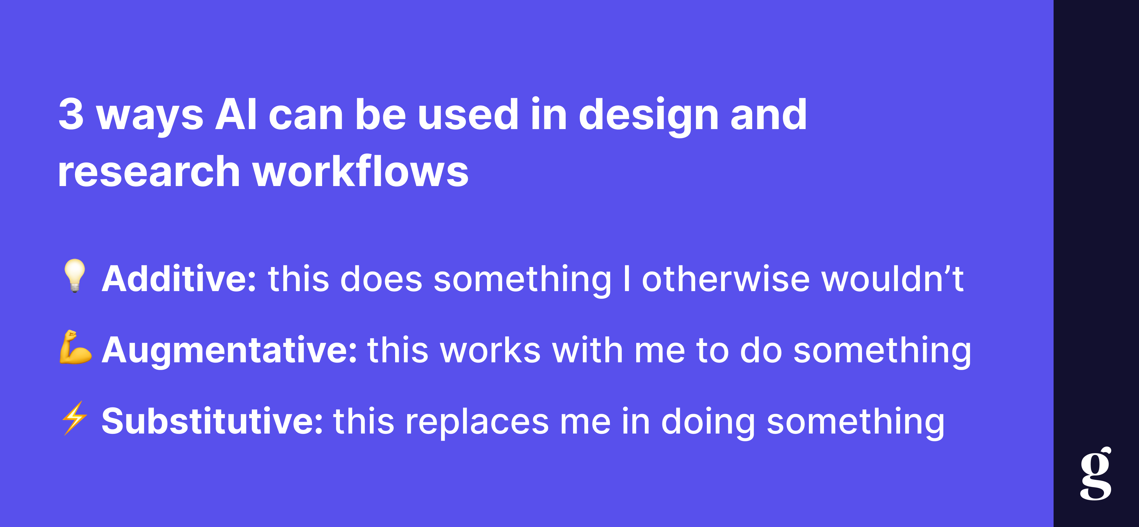 Emergent best practices in AI-assisted design and research | Great Question
