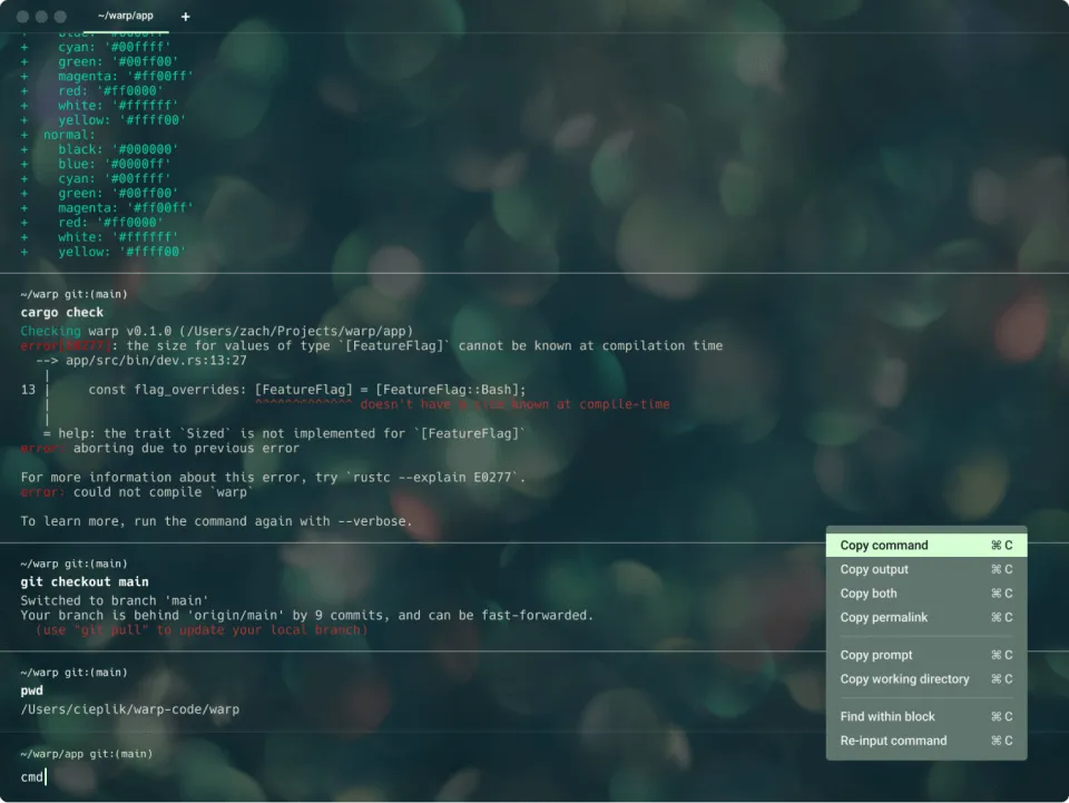 A Mac terminal with themes and colors you'll love | Warp