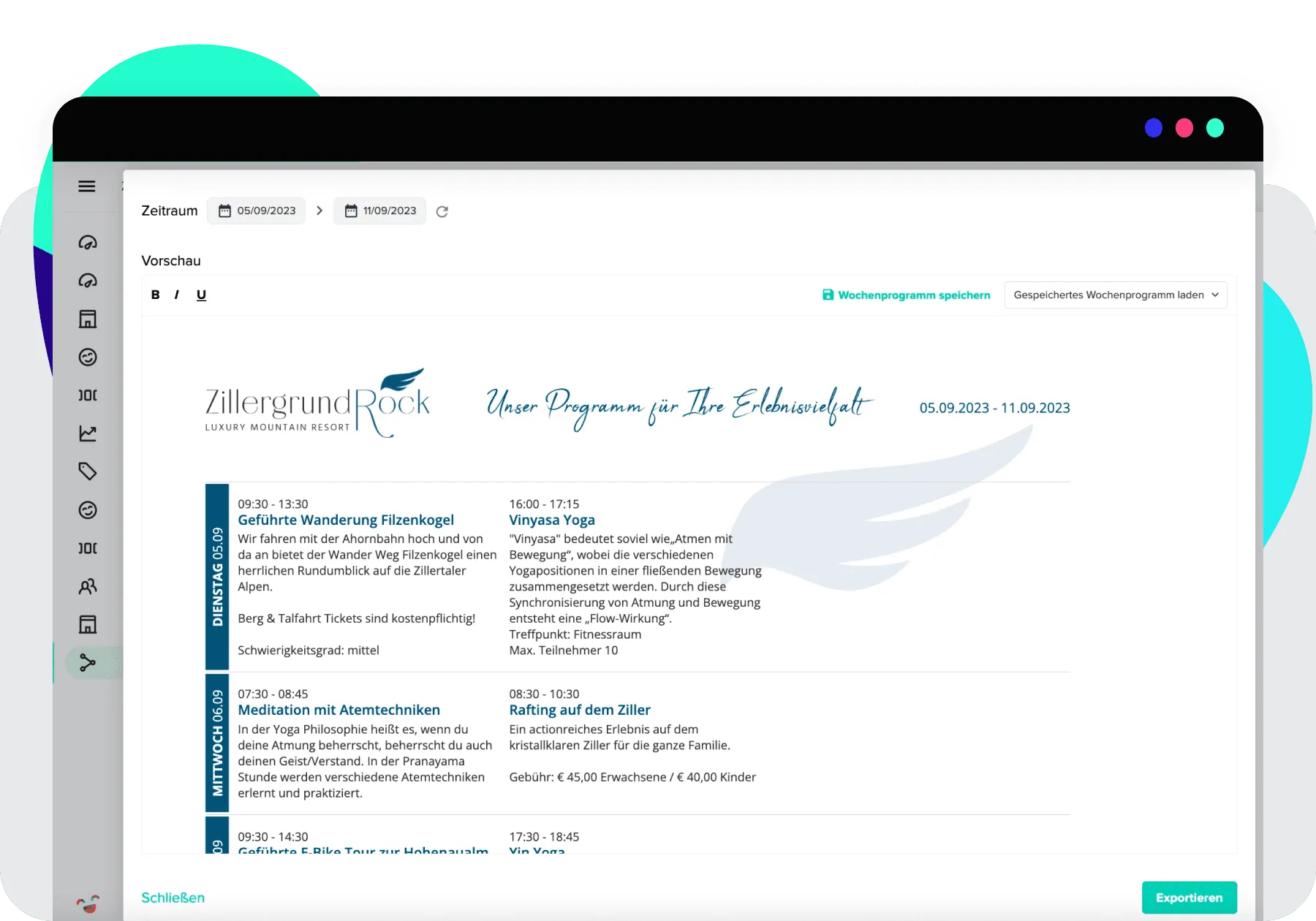 Giggle.tips Channel | Gedrucktes Wochenprogramm