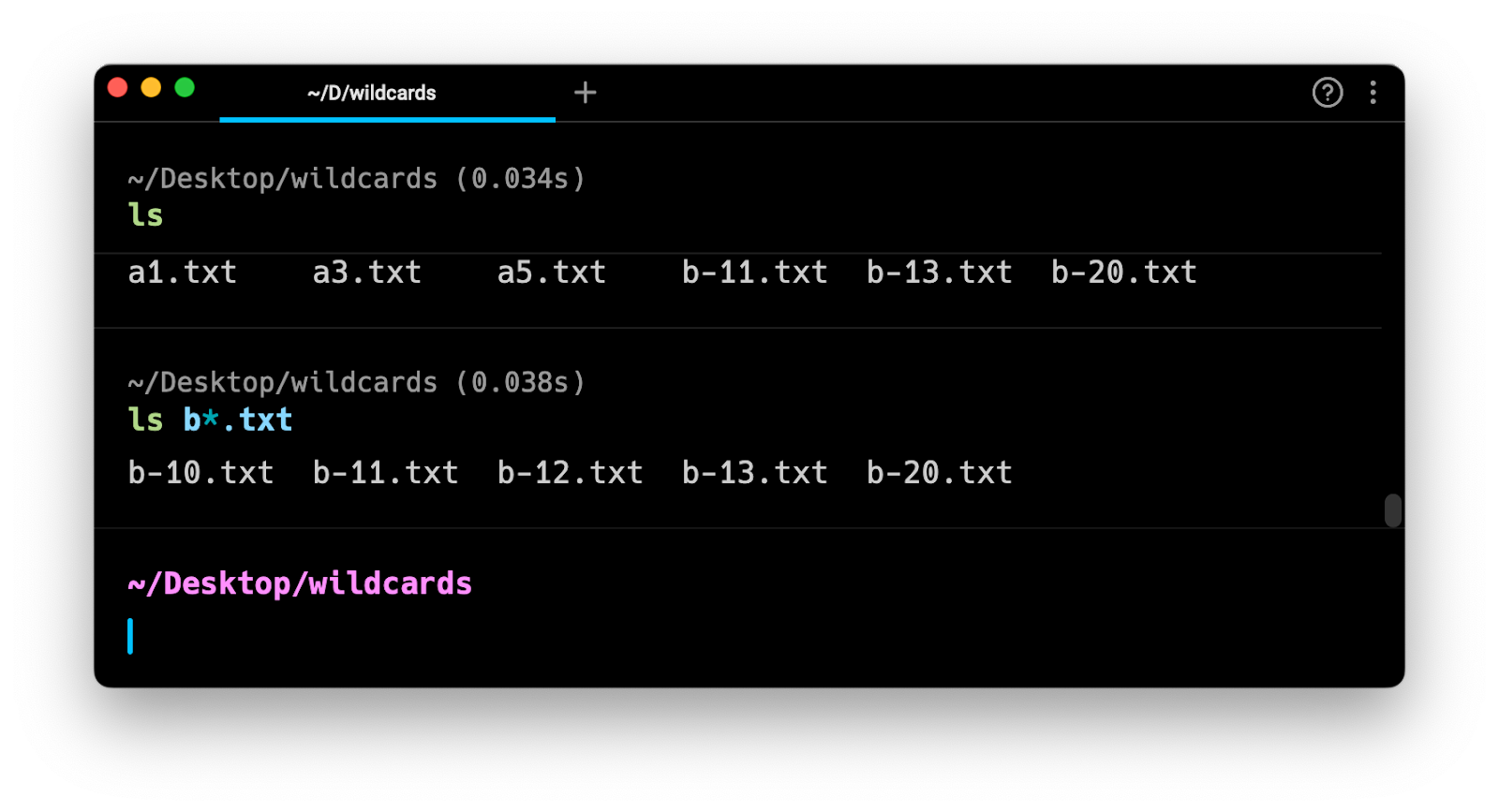 How To Use Linux/Unix Wildcards - 6 Examples of