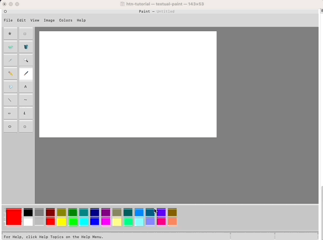 Making MS Paint work in the Terminal | Warp