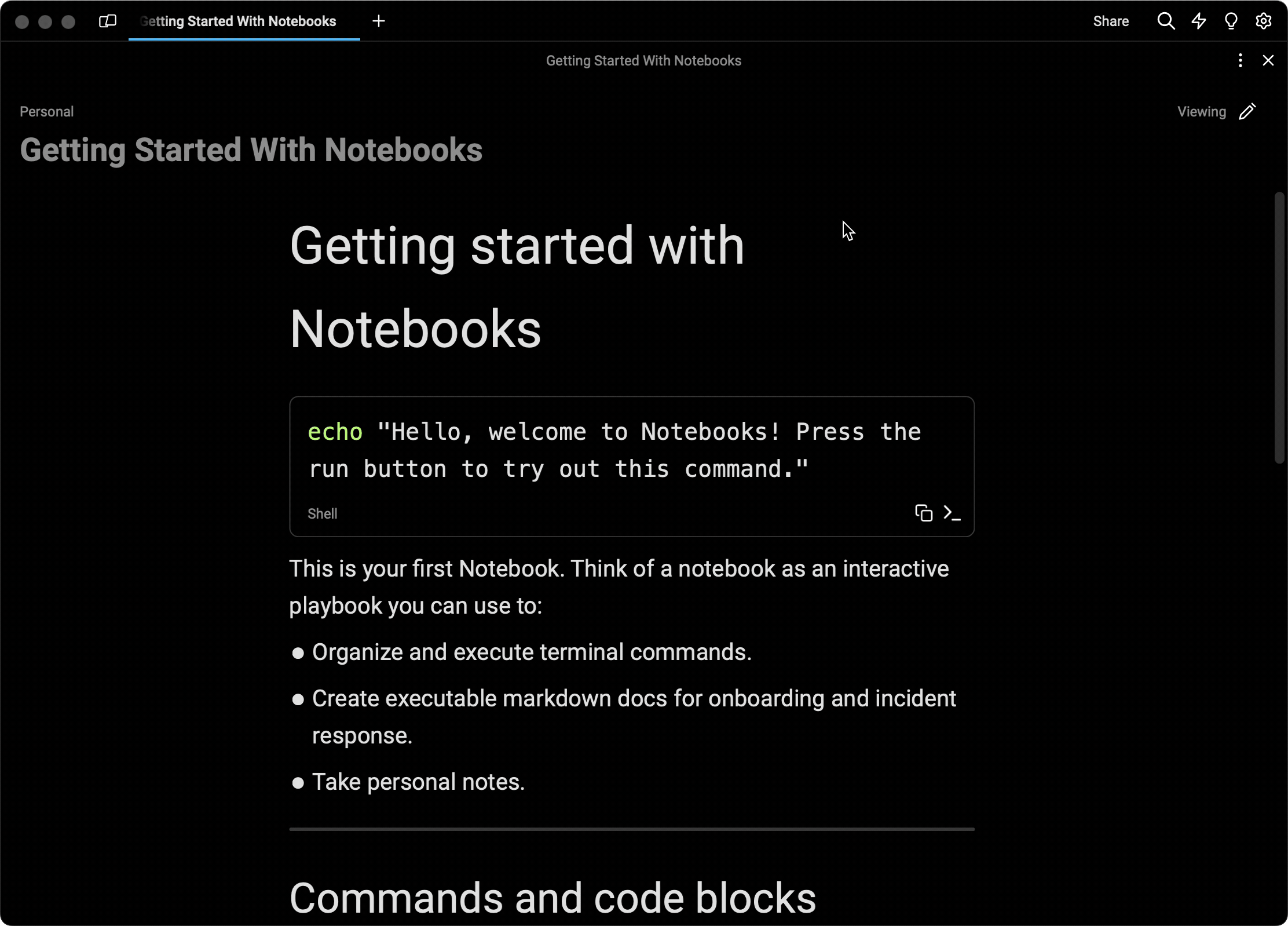 Introducing Notebooks in Warp Drive | Warp