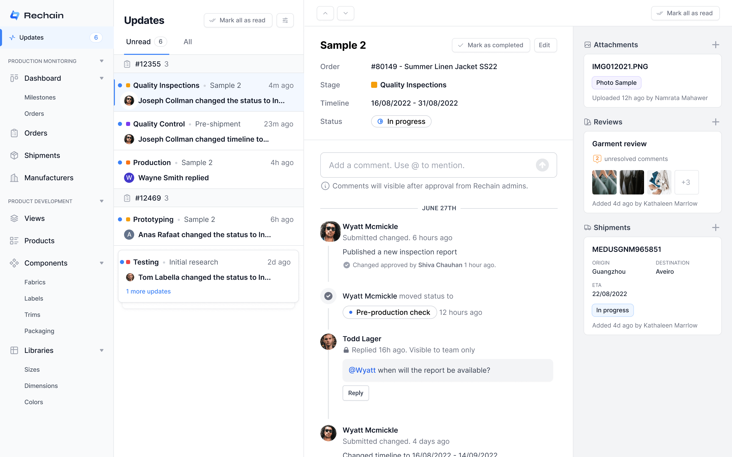 Production Monitoring