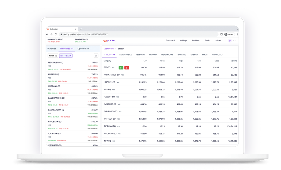 Responsive Mobile & Web Platform for Pro-Traders | GoPocket