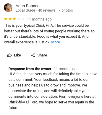 The Best 3 Star Review Response Examples
