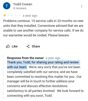 Thank You for Your Review Template For Responding To Feedback