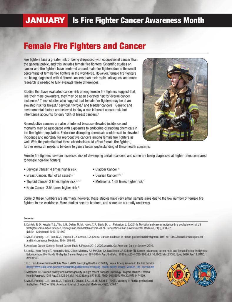 Factsheets - Firefighter Cancer Support Network