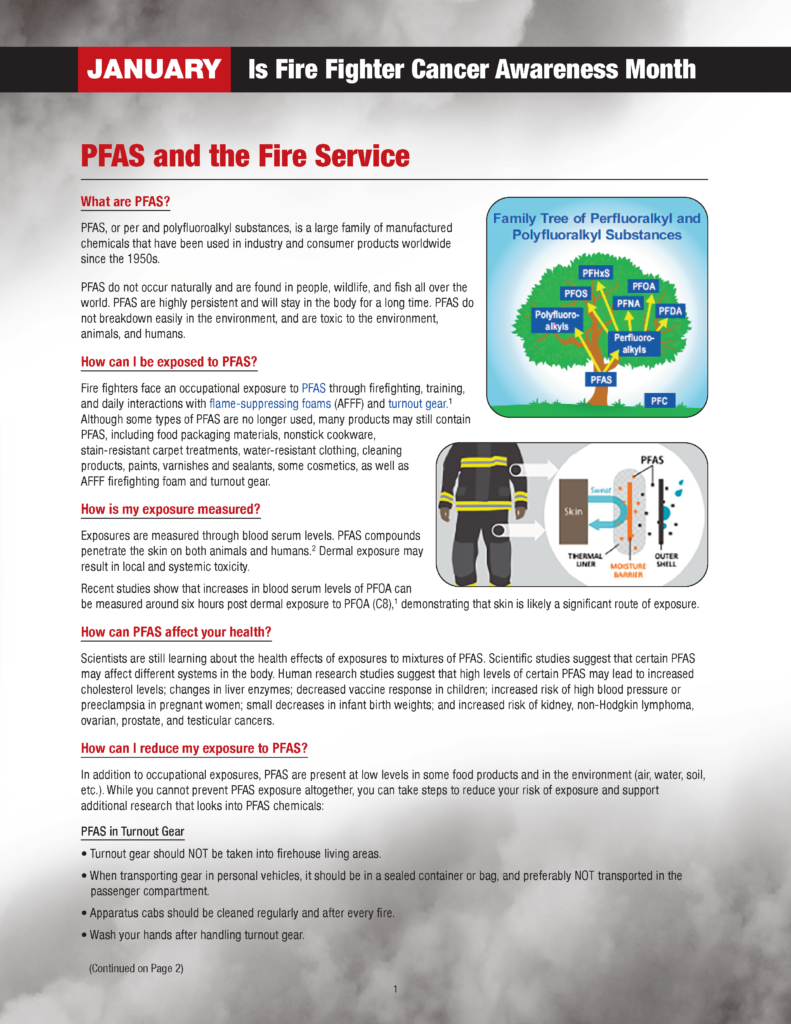 Factsheets - Firefighter Cancer Support Network