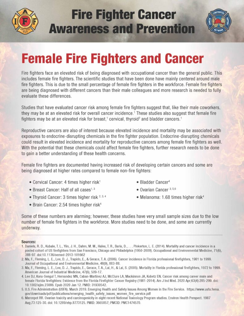 Factsheets - Firefighter Cancer Support Network
