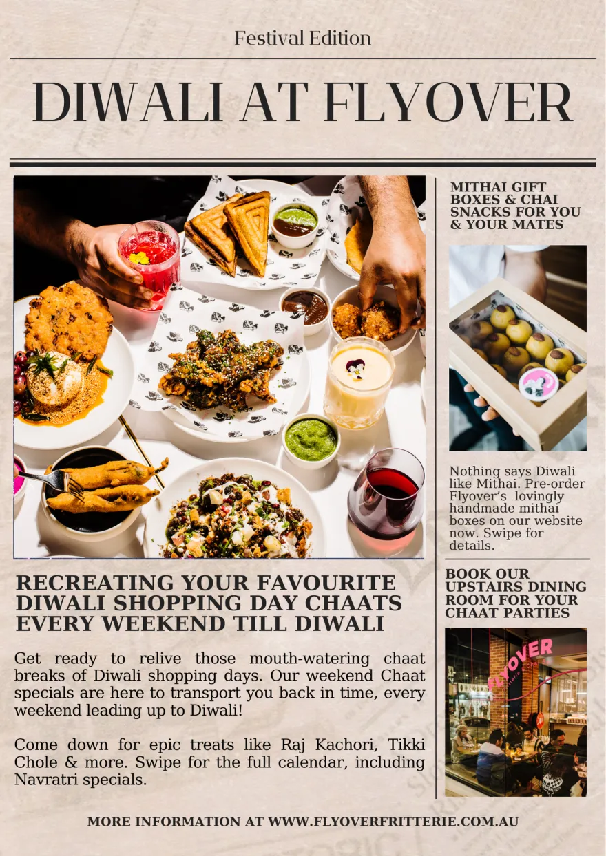 Food Menu • Flyover Redfern