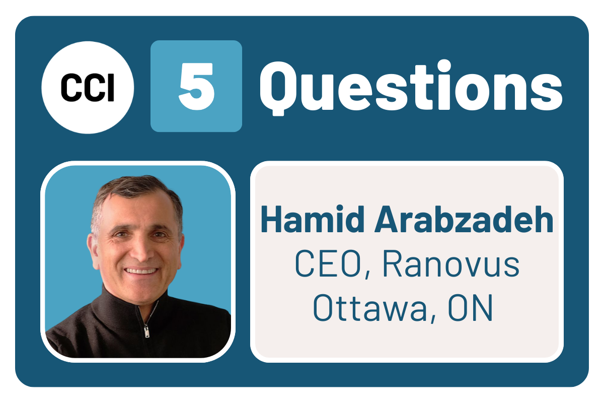 Five Questions with Ranovus CEO Hamid Arabzadeh