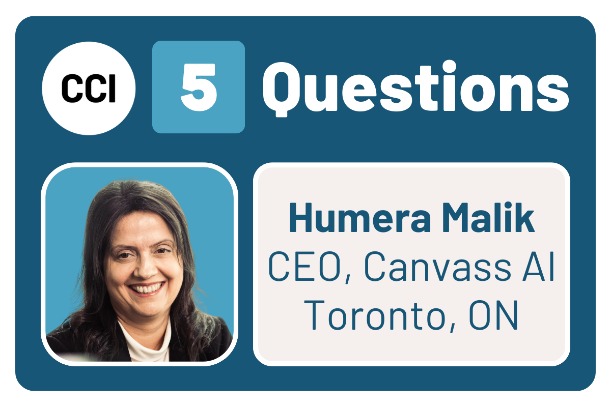Five Questions with Canvass AI CEO Humera Malik
