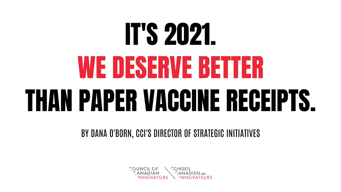It’s 2021. We deserve better than paper vaccine receipts