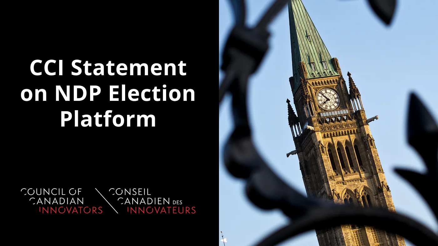 CCI Statement on NDP Election Platform