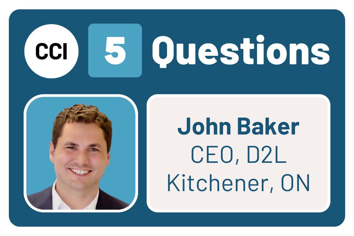 Five Questions with D2L CEO John Baker
