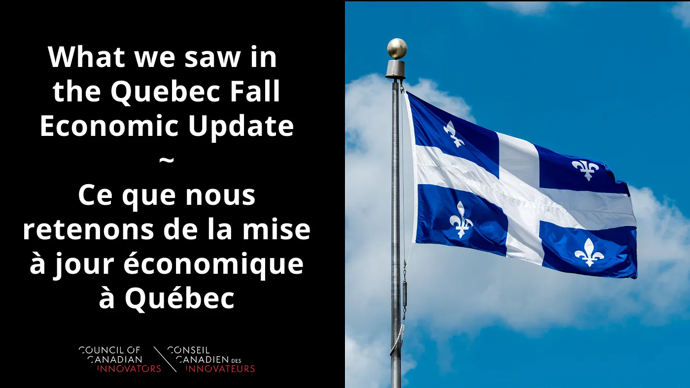 What we saw in the Quebec Fall Economic Update ~ Ce que nous retenons ...