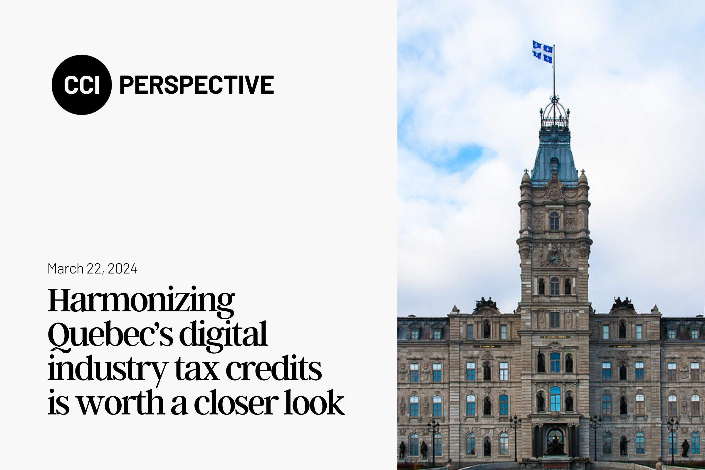 Harmonizing Québec’s digital industry tax credits is worth a closer look