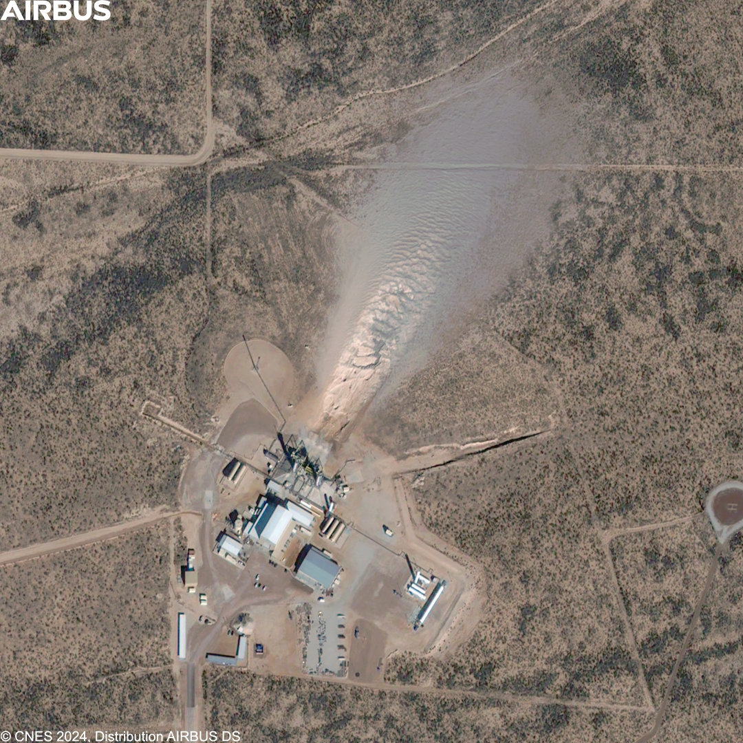 BE-4 Test Stand - Jan 05, 2024 | SpaceFromSpace