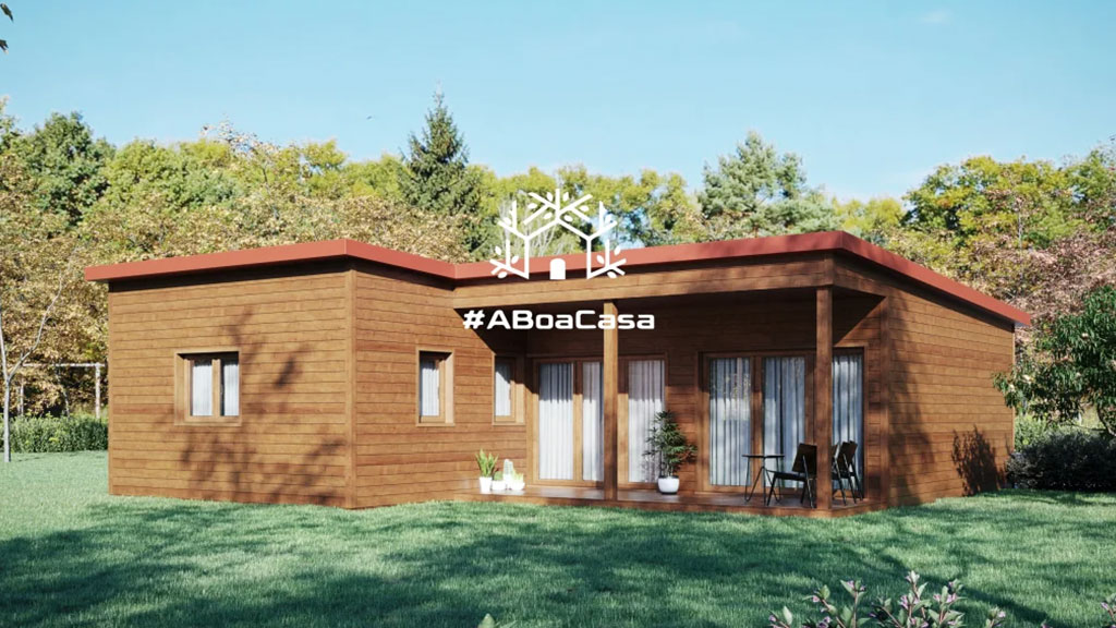 Casa Modular T2 ABC070 - A Boa Casa - Construção de imóveis em madeira