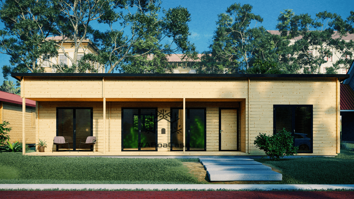 Casa Modular T2 ABC447P - A Boa Casa - Construção de imóveis em madeira