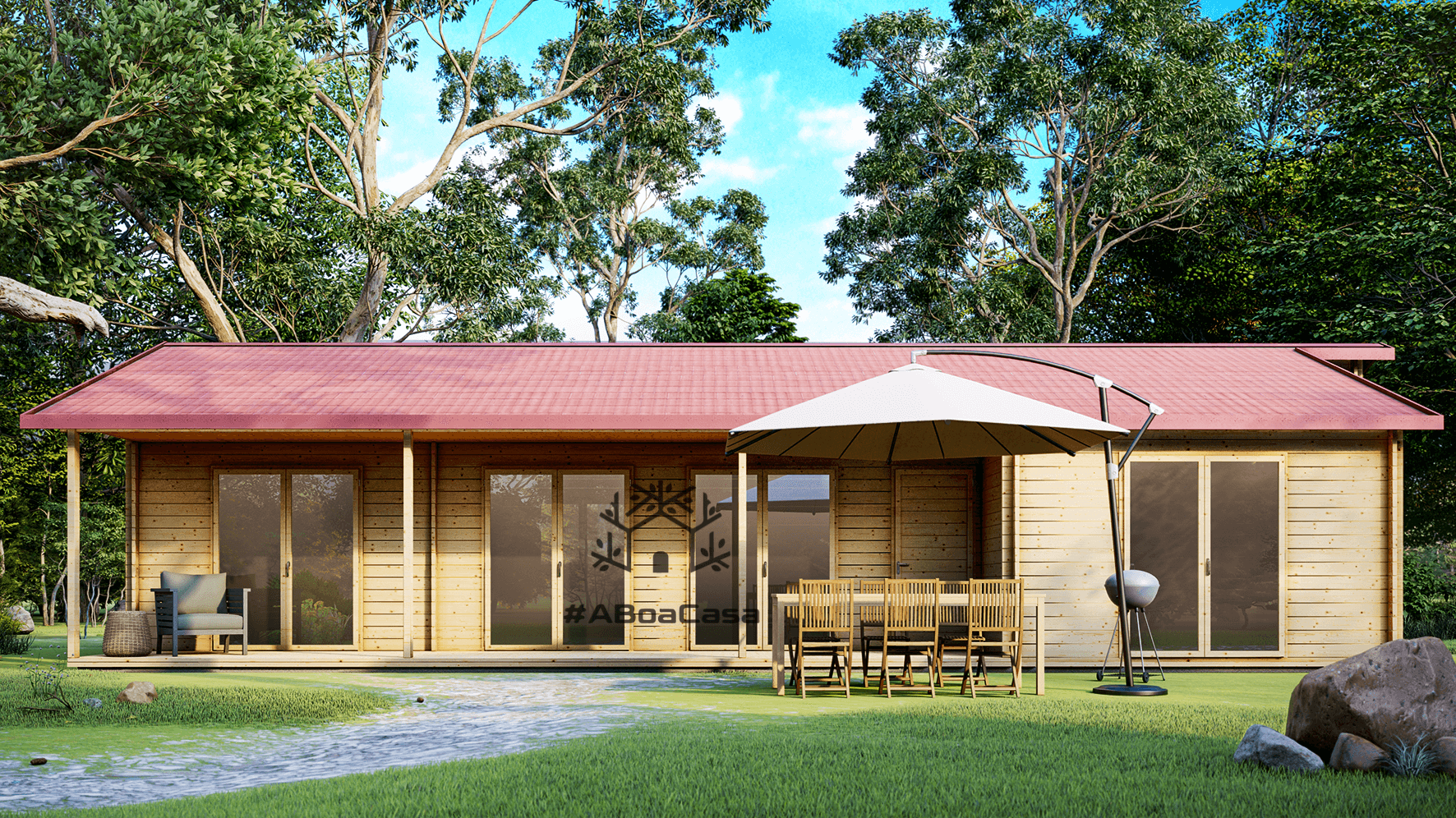 Casa Modular T2 ABC447 - A Boa Casa - Construção de imóveis em madeira