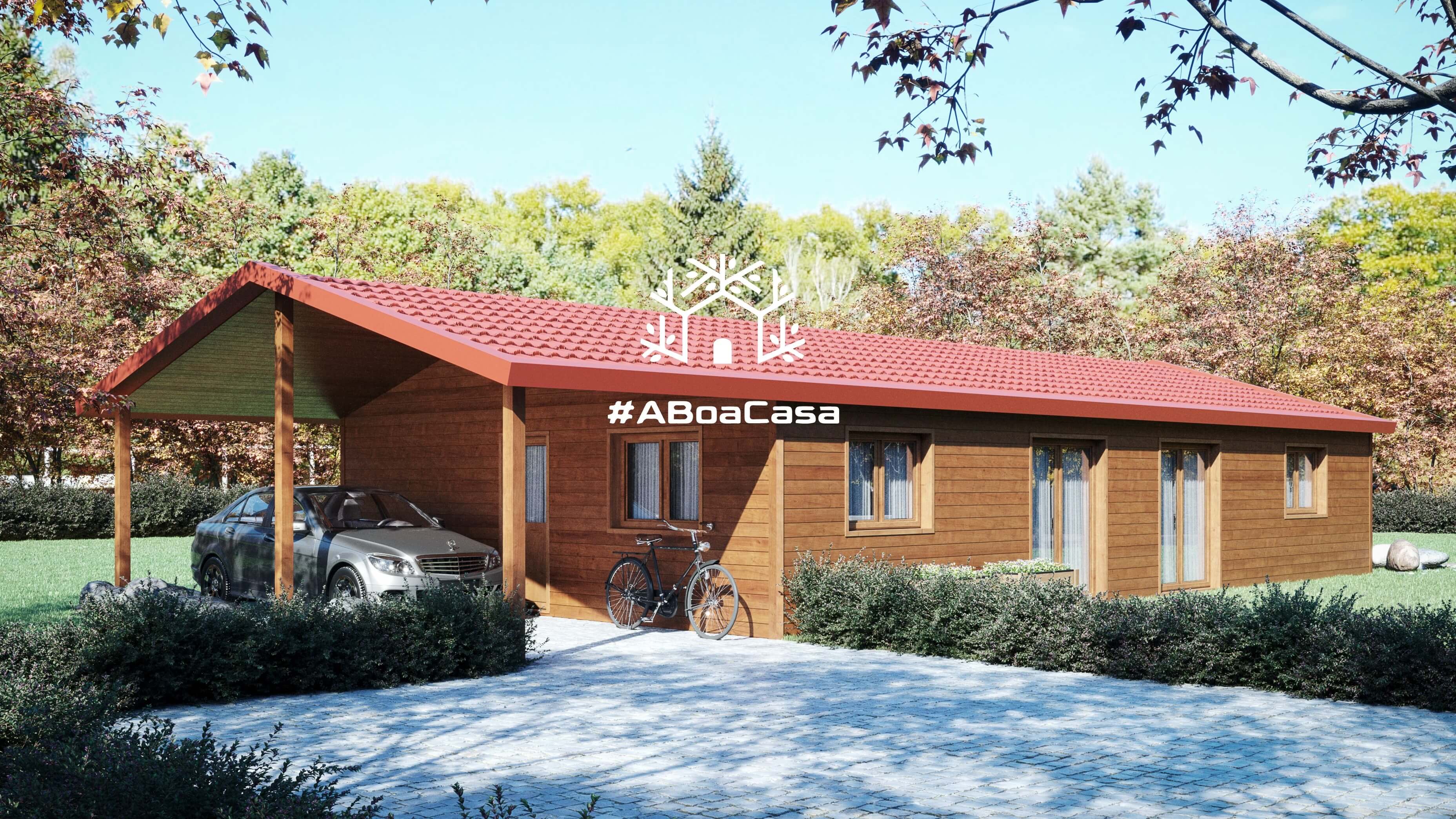 Casa Modular T2 ABC136 - A Boa Casa - Construção de imóveis em madeira