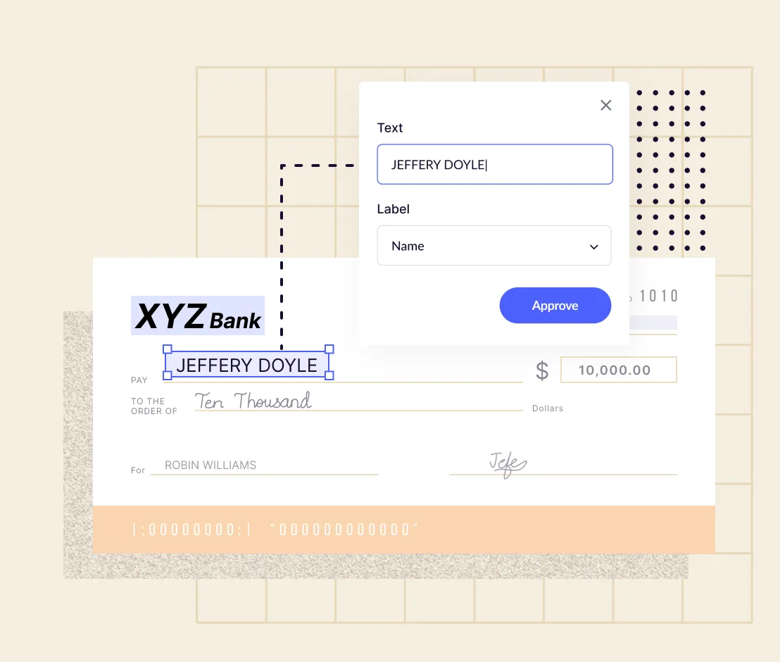 OCR Bank Check - Capture & extract data from US bank checks