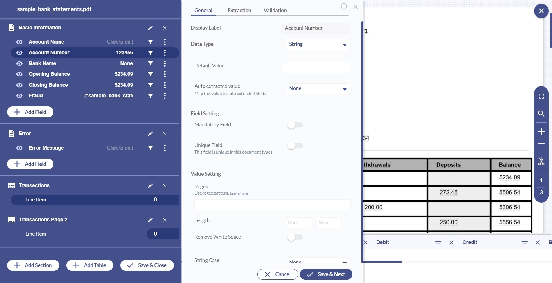 How to convert bank statements to excel using Docsumo?