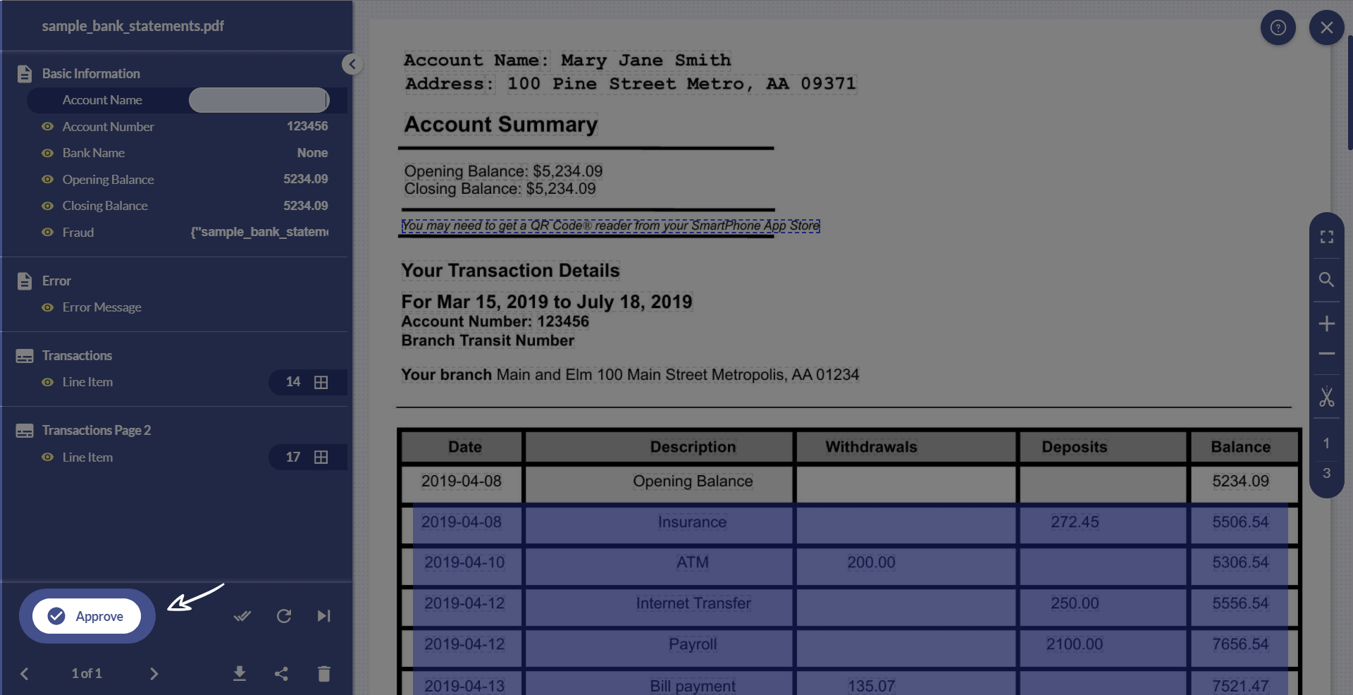 How to convert bank statements to excel using Docsumo?